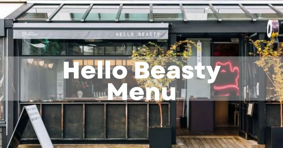 Hello Beasty Menu Price NZ 2024