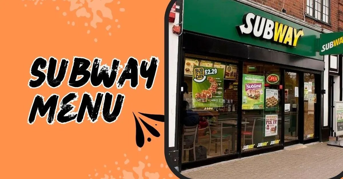 Subway Menu with Prices NZ 2024