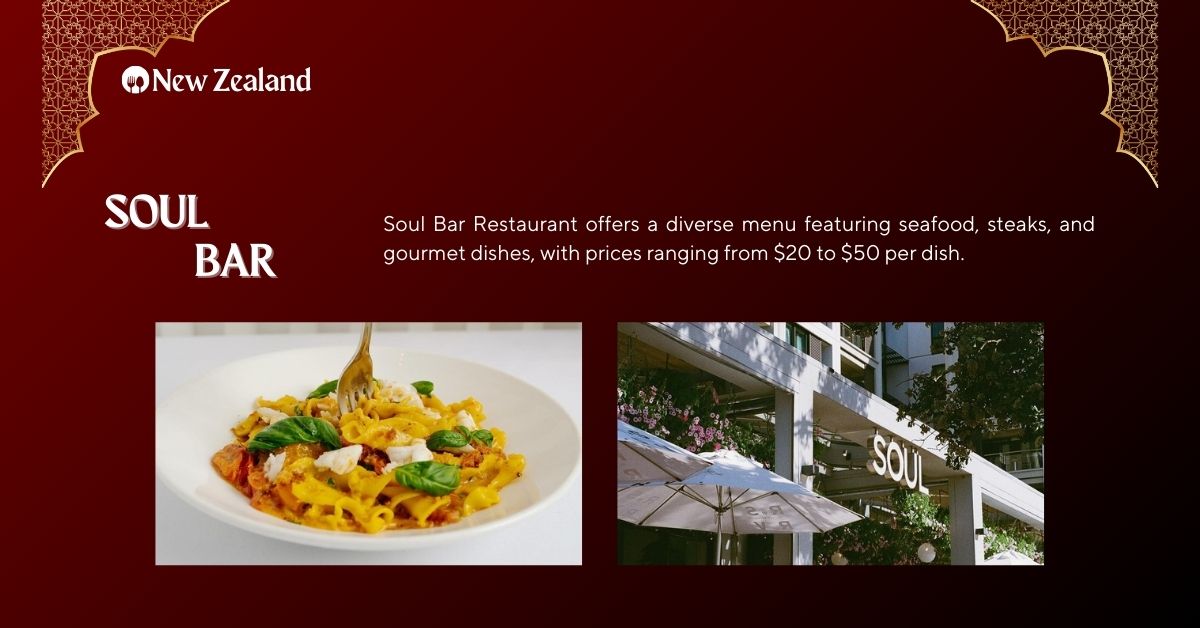 Soul Bar Menu with Price in New Zealand 2024