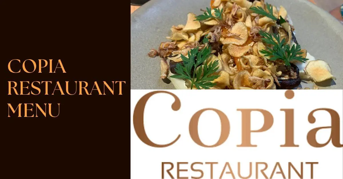 Copia Menu NZ Price 2024