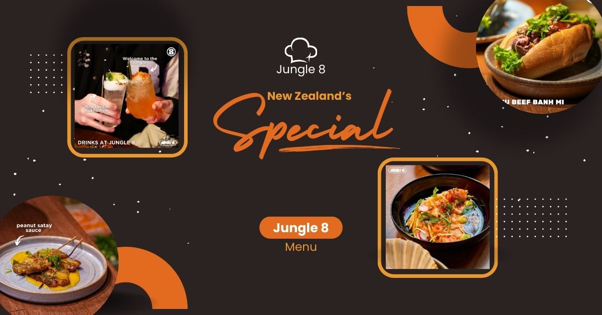 Jungle 8 Menu with Prices New Zealand 2025
